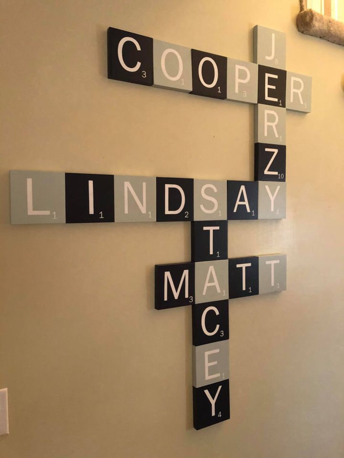 Large Scrabble Tiles Scrabble Letters Scrabble Tiles Wall - Etsy