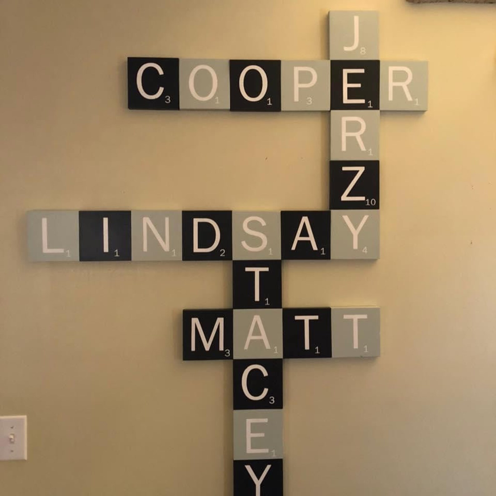 Large Scrabble Tiles Scrabble Letters Scrabble Tiles Wall - Etsy