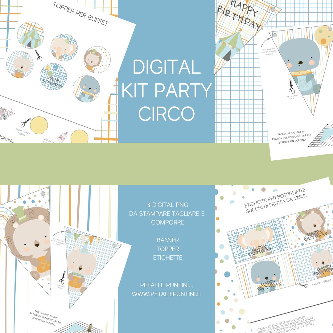 DIGITAL PARTY KIT: Circus - Etsy