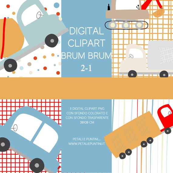 DIGITAL CLIPART: Brum Brum 1 - Etsy