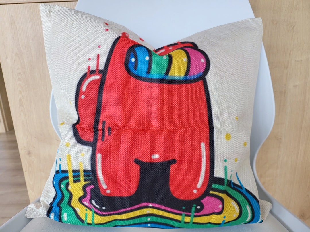 Gift Among Us Cartoon Gamer Fan Decoration Children's Room Sofa Cushion ...