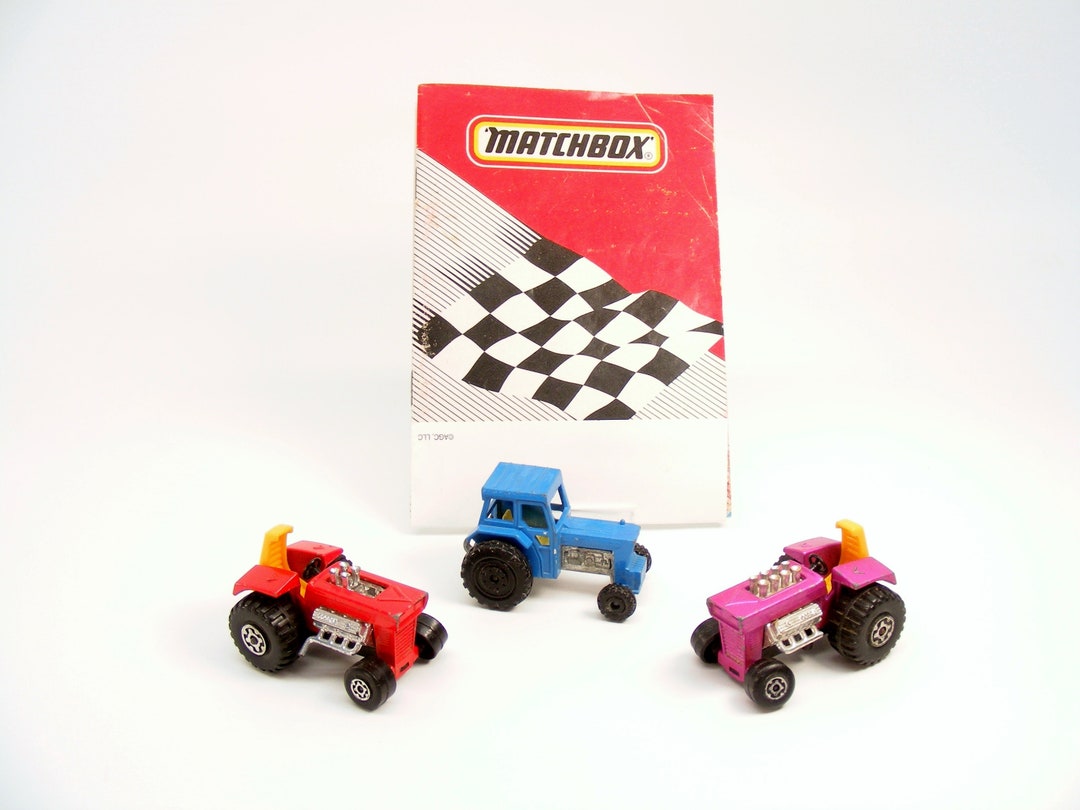 Matchbox 1970's Tractors Ford No. 46, & Red and Purple MOD Tractors No ...