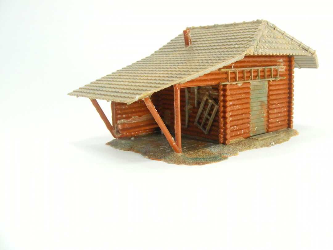 Faller 6993 Log Cabin, N Scale Train Scenery Railroad Accessory ...