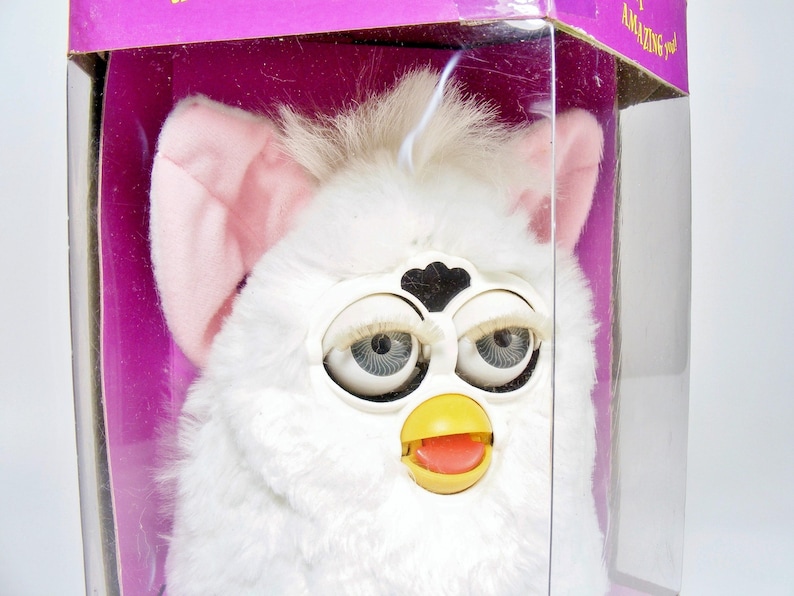 1998 Furby White Snowball New Sealed in Box, 1st Gen Model 70-800 Tiger ...