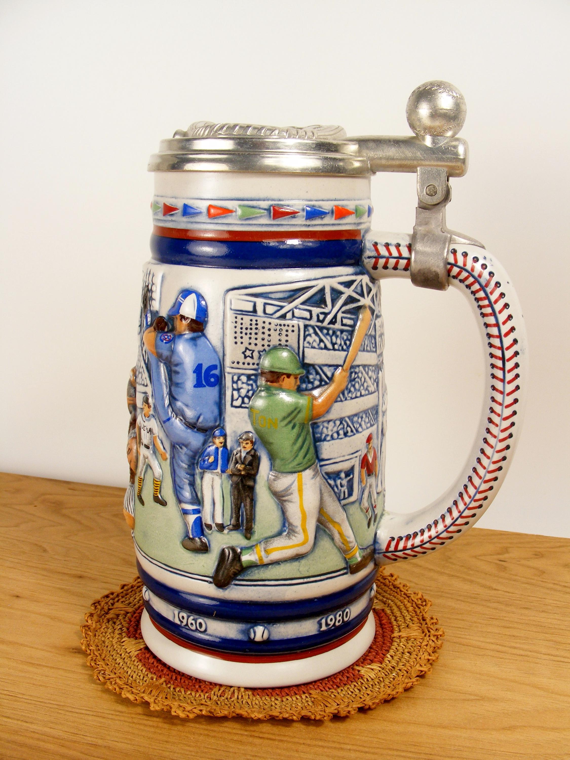 1984 Avon “great American Baseball” Ceramic Stein Beer Stein Boxed - Etsy