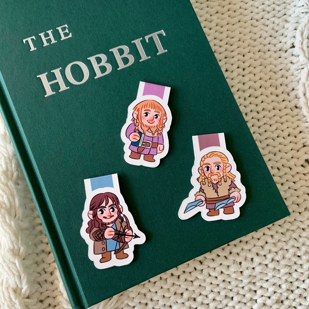 The Adventure Set 4 Magnetic Bookmark Set the Hobbit Line - Etsy