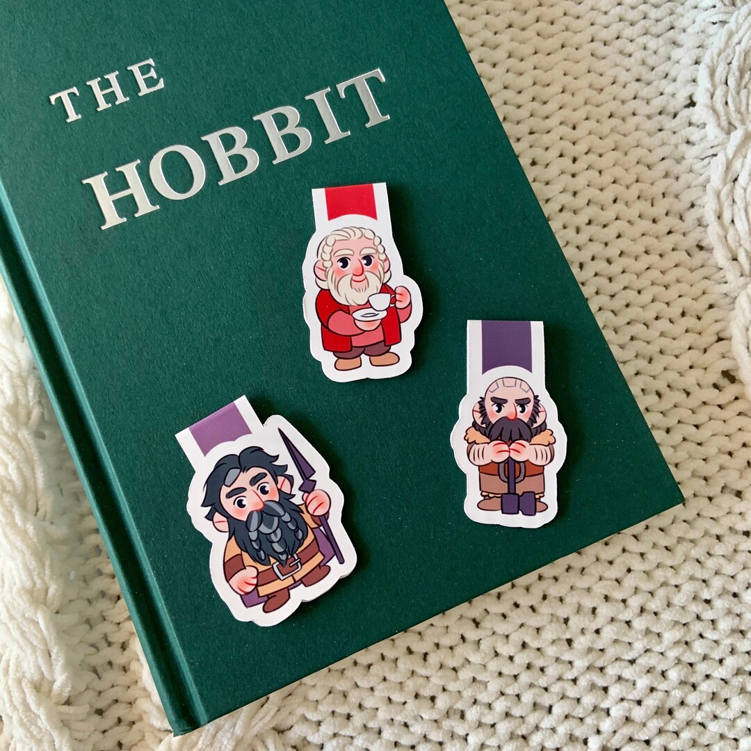 The Adventure Set 5 Magnetic Bookmark Set the Hobbit Line - Etsy