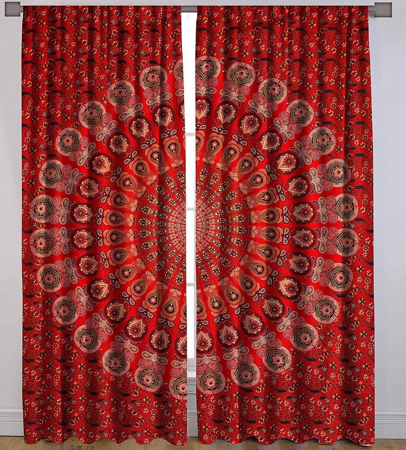 Multi Design Mandala Door & Window Curtains Hippie Tapestry - Etsy