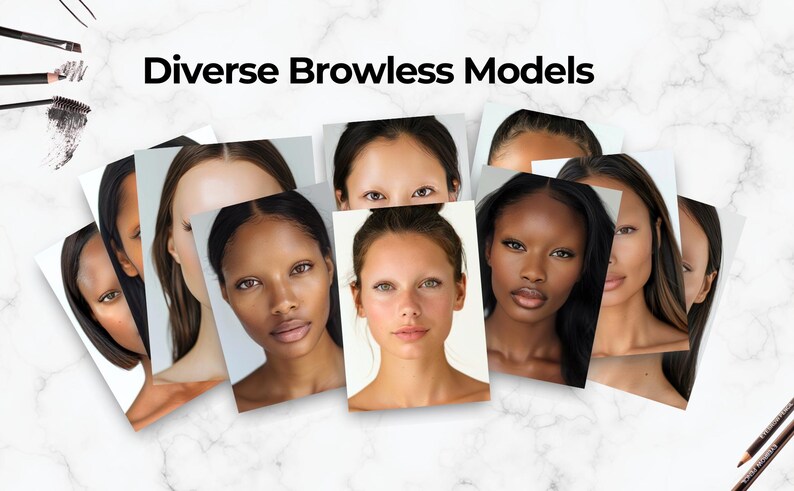 Eyebrow Practice Sheets | Brow Mapping | Browless Faces | Ombre Brows ...