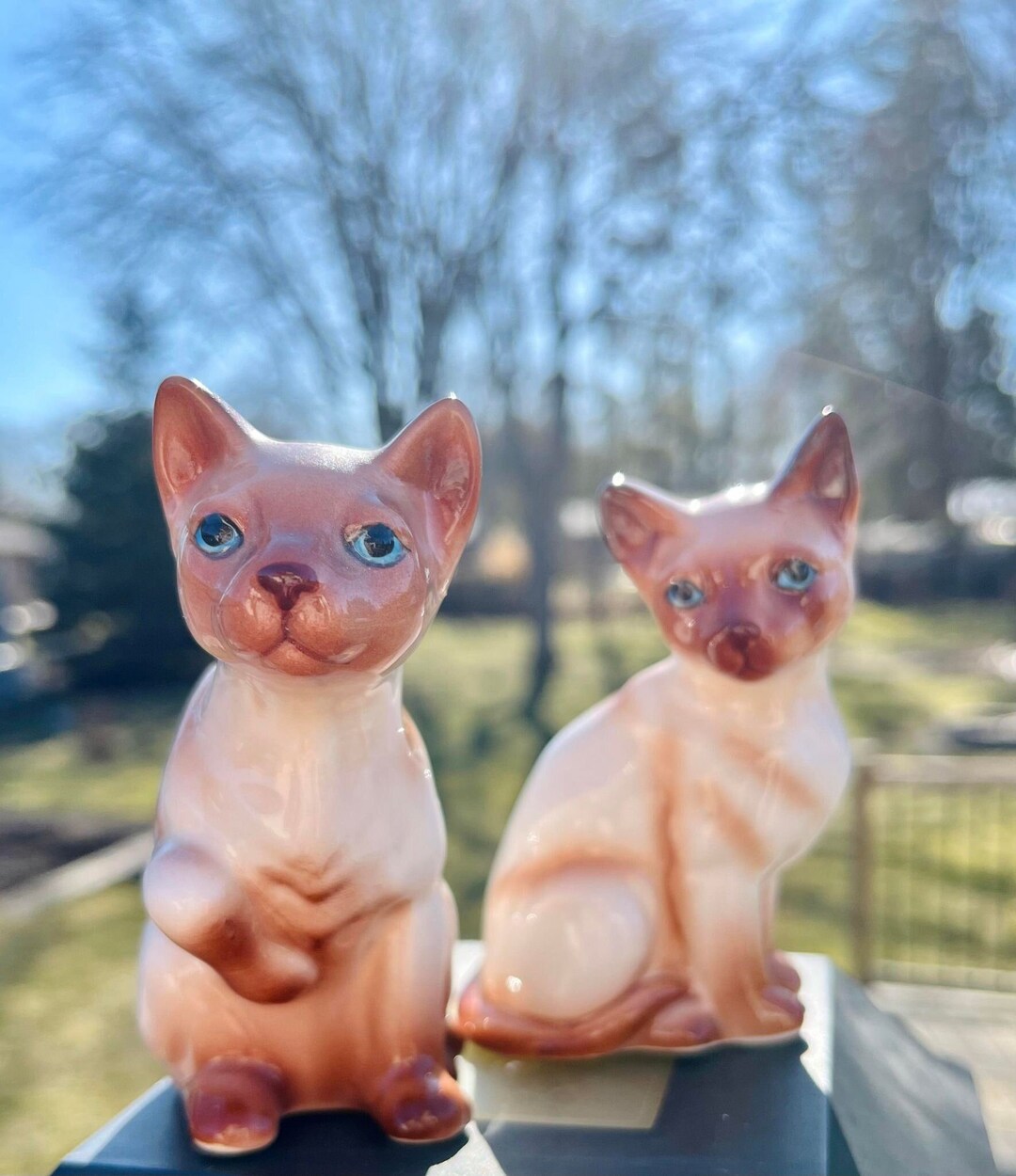 Ceramic Siamese Cats Salt and Pepper Shakers, Cat Lover Gift - Etsy
