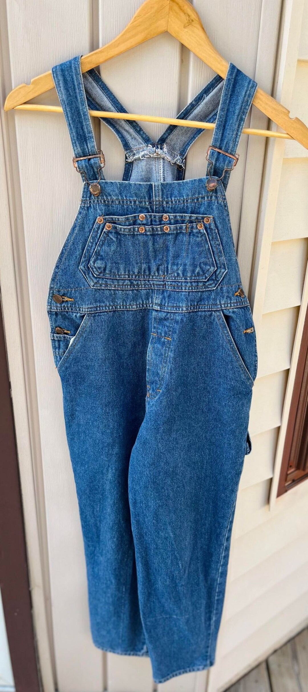 Girls Vintage London Blues Denim Overalls, Youth Jean Overalls Size 12 ...