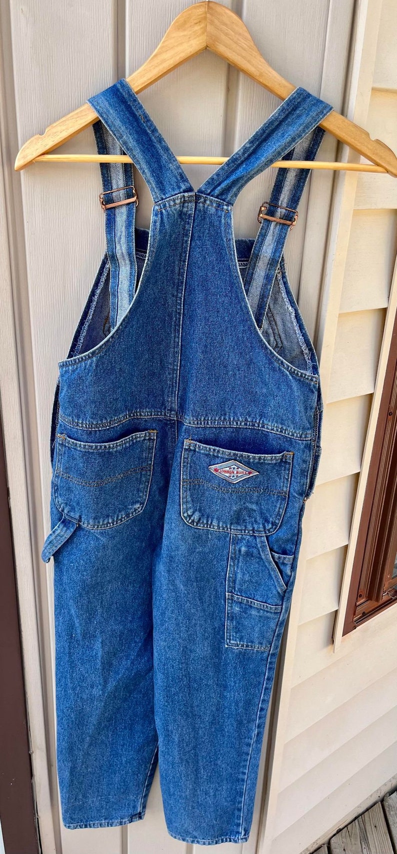 Girls Vintage London Blues Denim Overalls, Youth Jean Overalls Size 12 ...