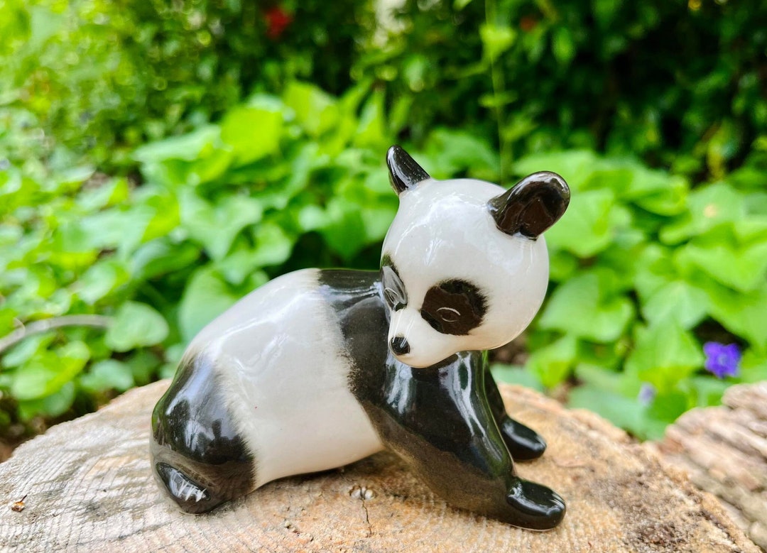 Vintage Lomonosov Porcelain Panda Bear Figurine Made in USSR - Etsy