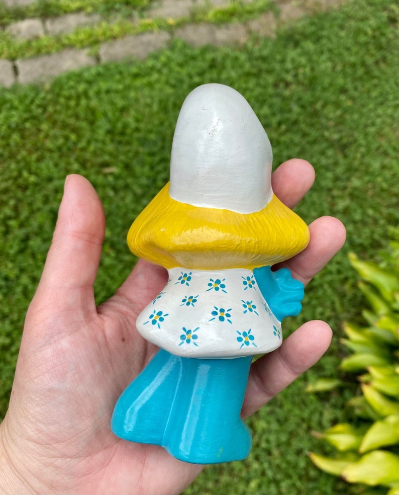 Vintage Smurfs Smurfette Ceramic Figurine - Etsy