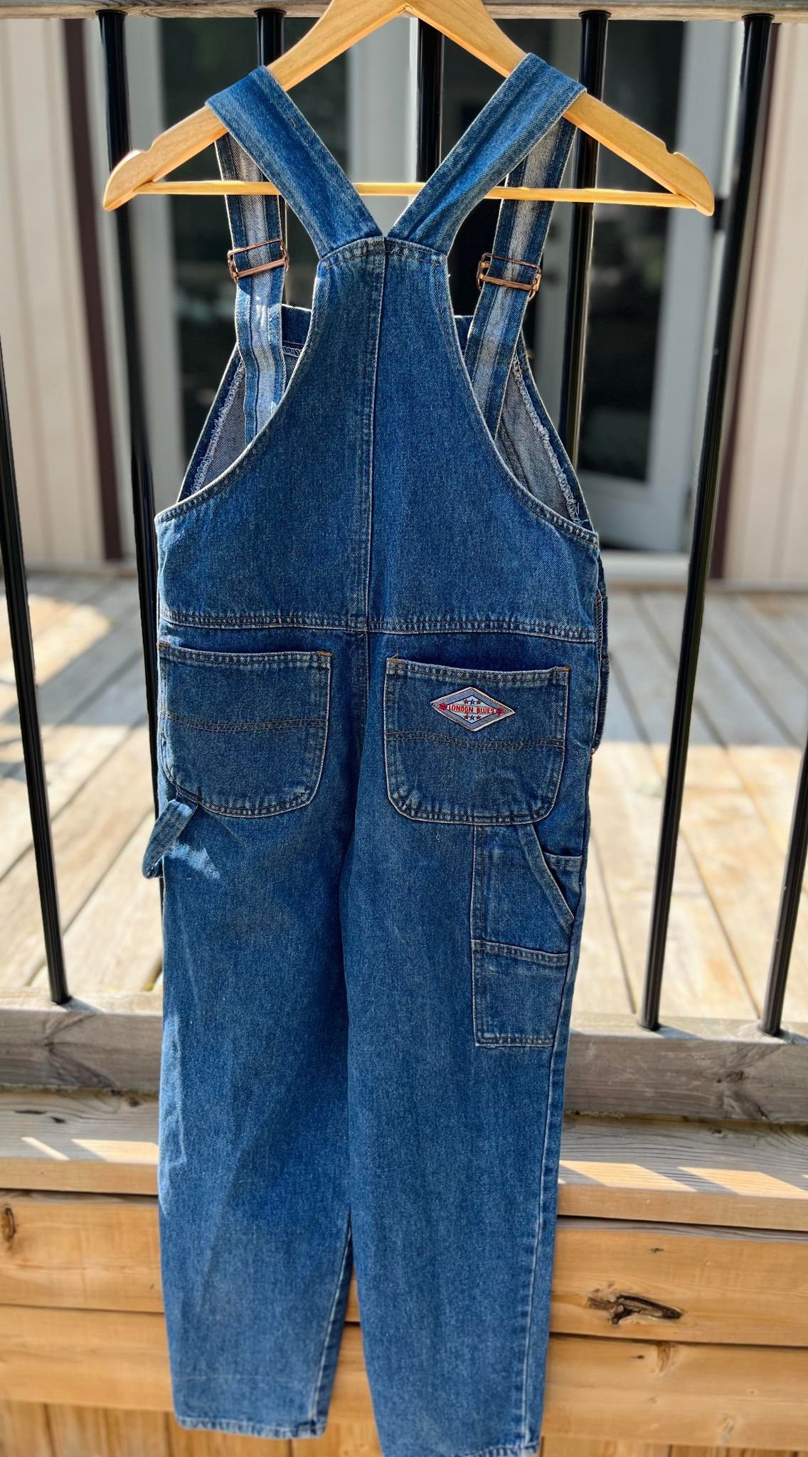 Girls Vintage London Blues Denim Overalls, Youth Jean Overalls Size 12 ...
