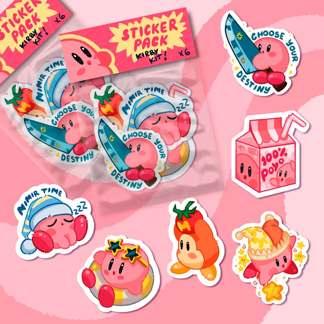Kirby Sticker Pack - Fanart - Etsy