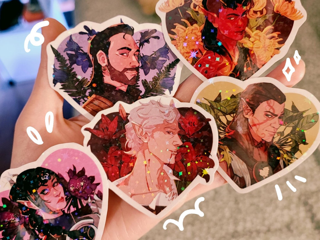 Baldur's Gate 3 Holo Stickers - Astarion, Halsin, Shadowheart, Karlach ...