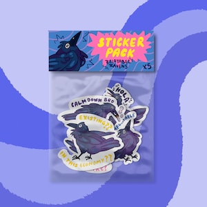 Relatable Ravens - Sticker Pack - Etsy