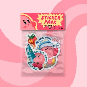 Kirby Sticker Pack - Fanart - Etsy