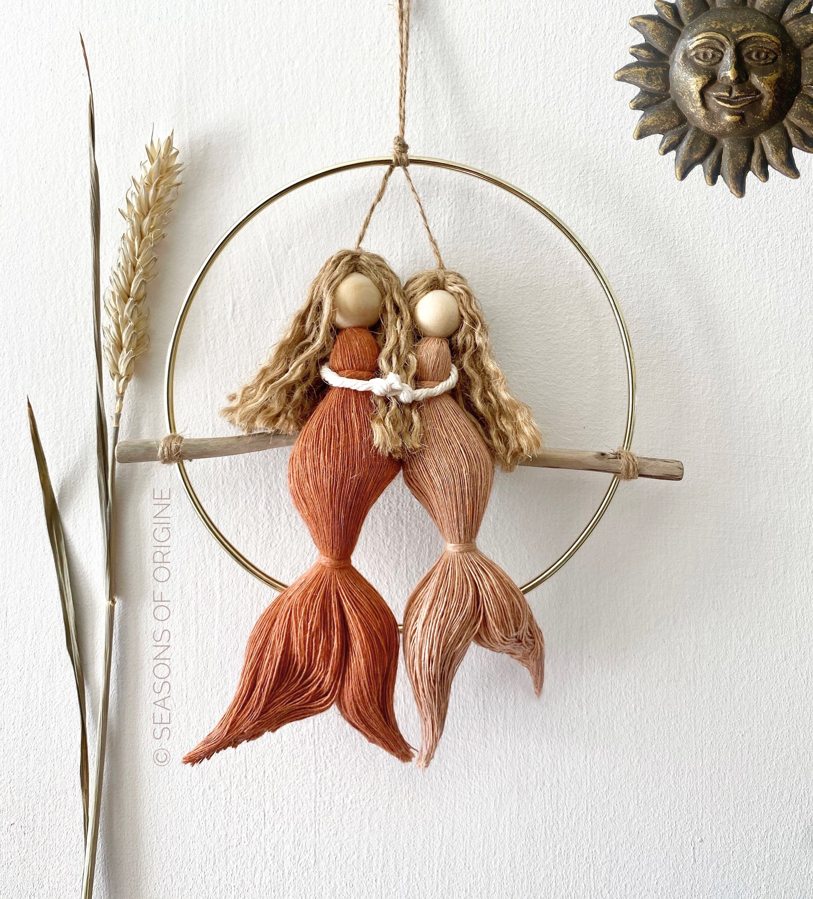 Macramé Mermaids Fibre Art Macramé Doll - Etsy UK