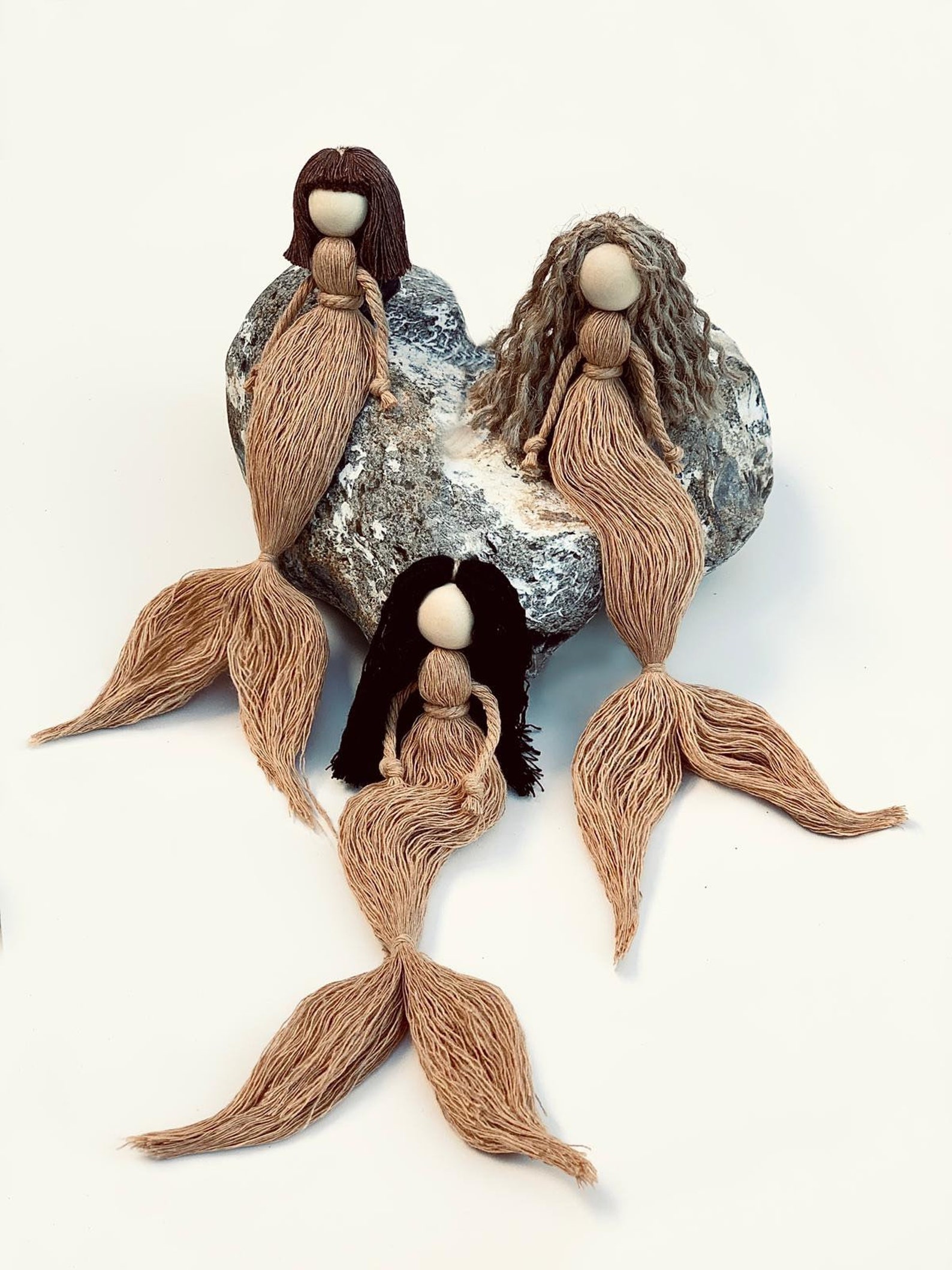 Macramé Mermaids Fibre Art Macramé Doll - Etsy