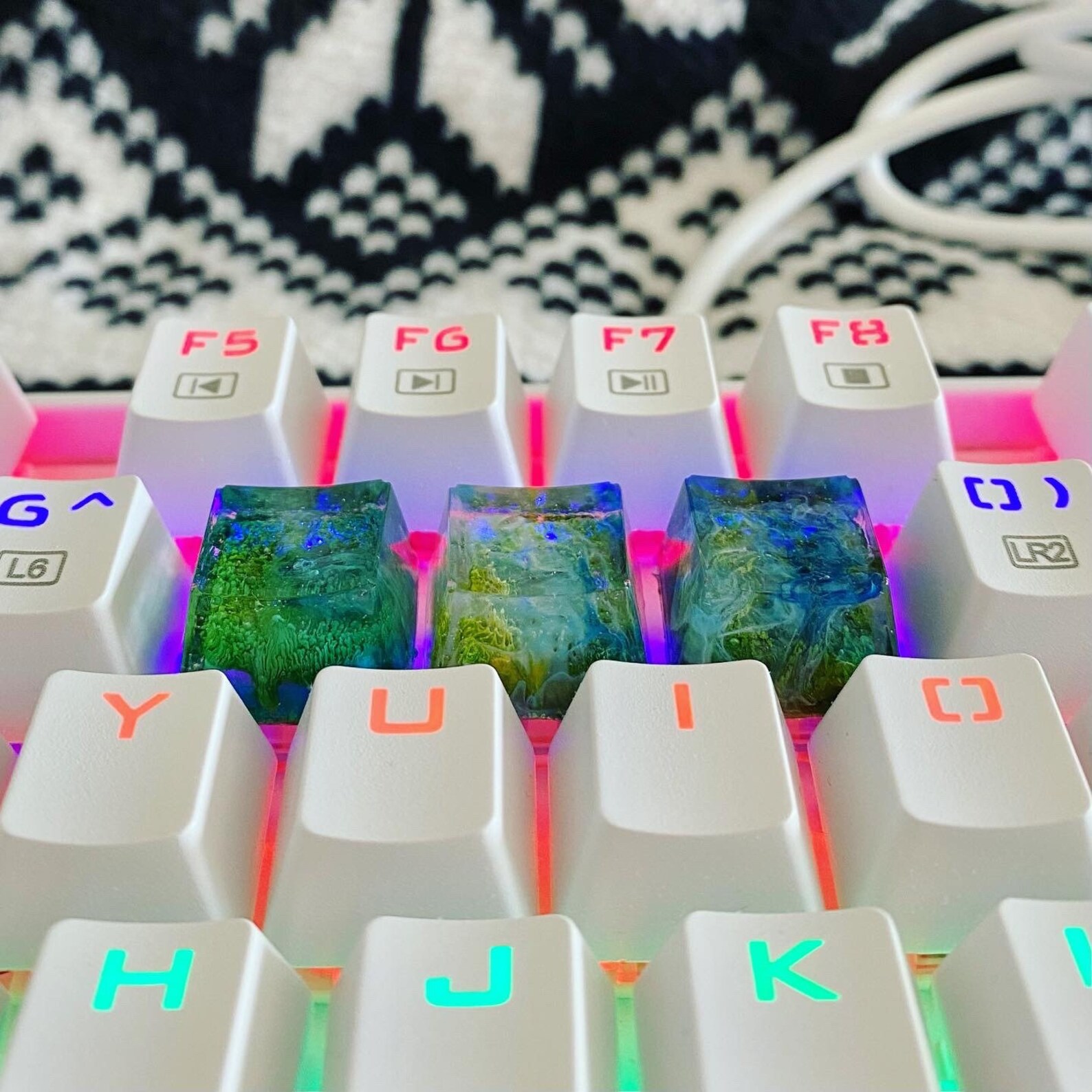 Light Ocean Keycap | Etsy