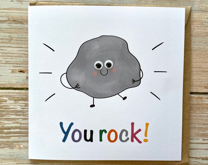 Graduation Card, End of Year, You Rock, Congratulations, Congrats, Well ...