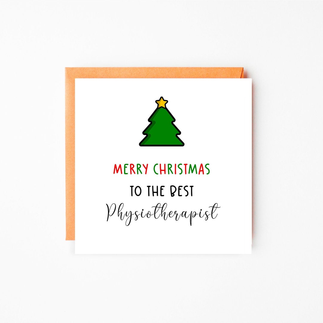 Christmas Card for Physiotherapist, Card From Patient NHS Xmas Card ...