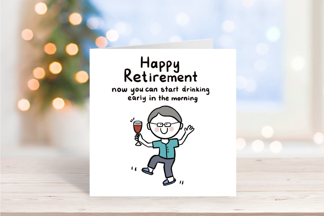 Happy Retirement Card for Men Retiring Card for Colleague Card for Him ...