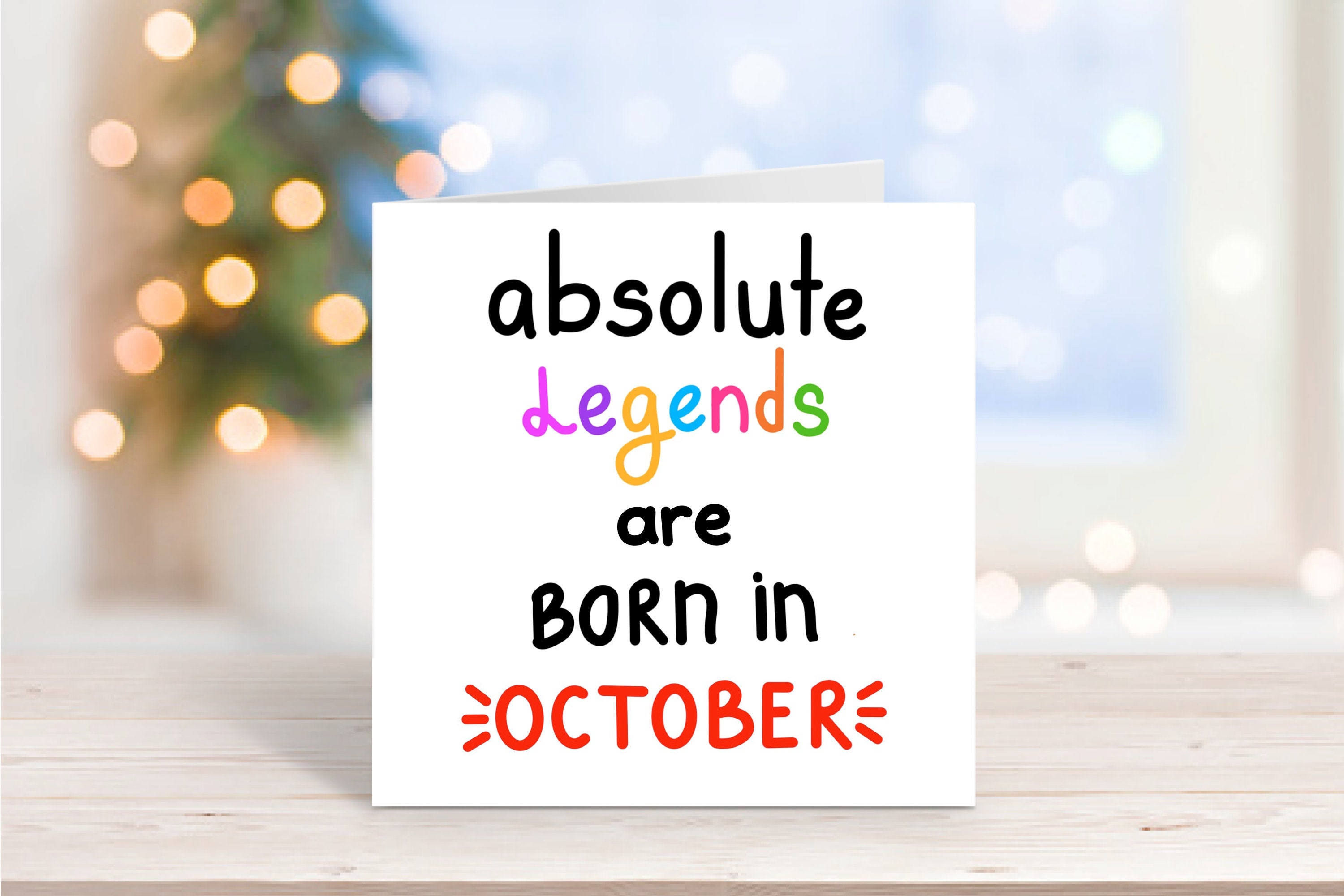 Funny Birthday Card UK October Birthday Card for Daughter - Etsy UK