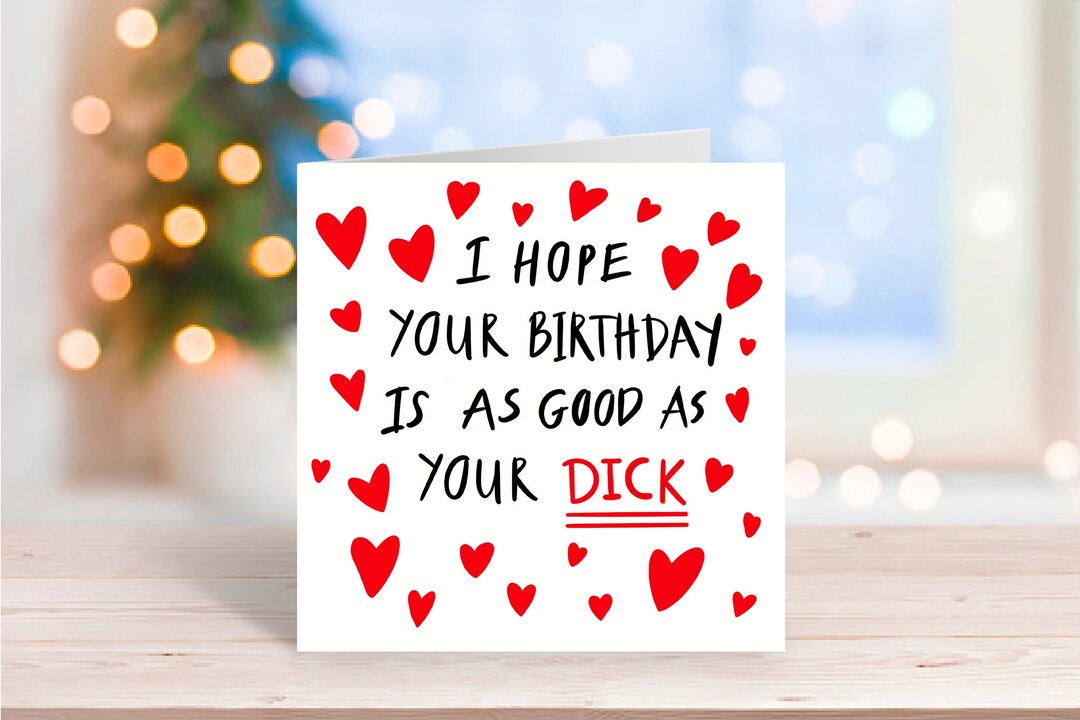 Funny Birthday Card, Rude November Birthday Card for Boyfriend, Husband ...