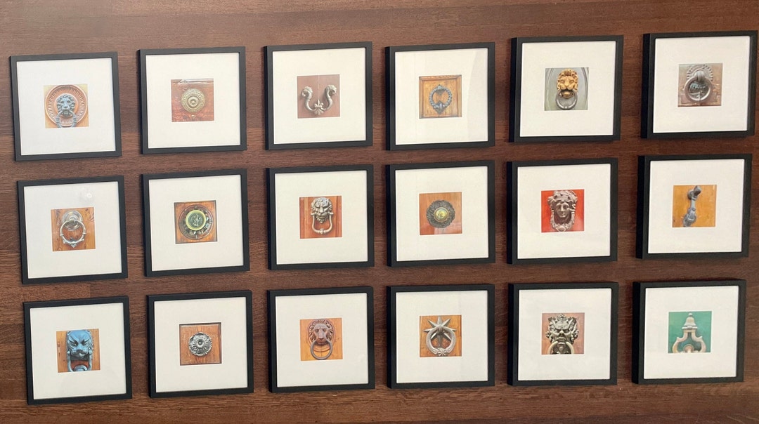 Framed Italian Door Knockers Photo Array - Etsy