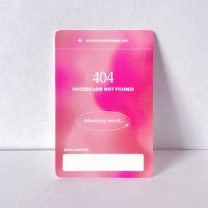 Kpop Photocard Placeholders HYPERPINK Y2K Inspired - Etsy