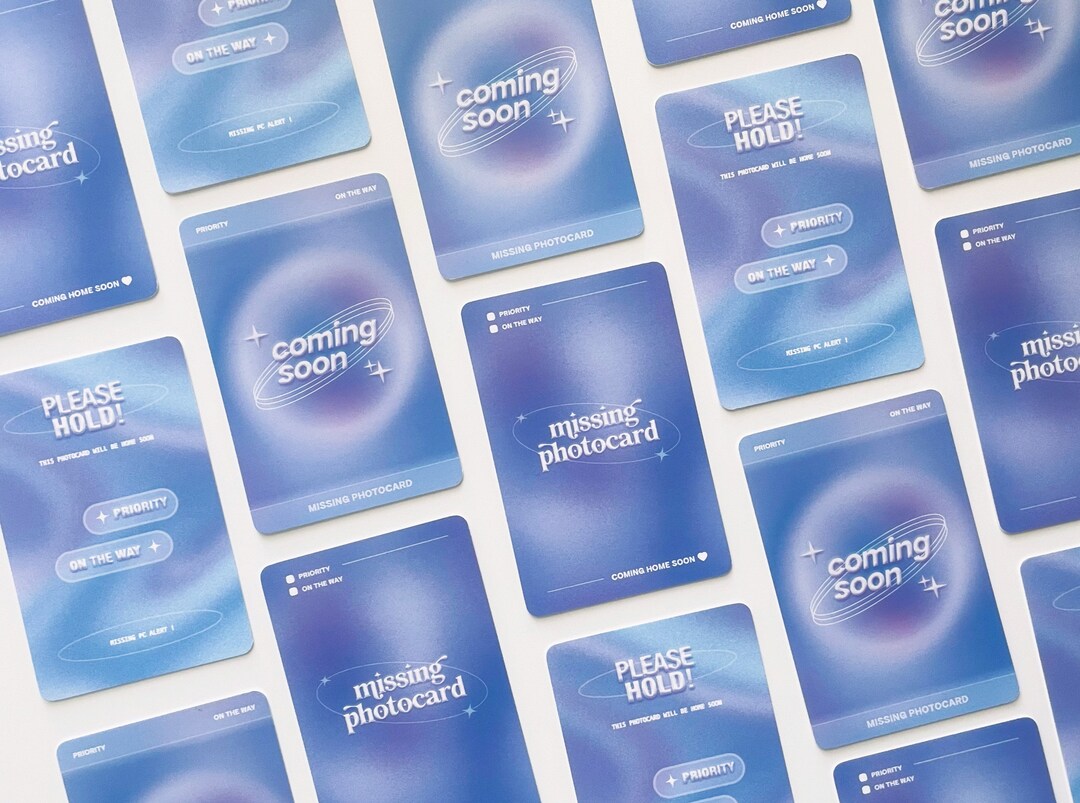 TOO COOL Kpop Photocard Binder Fillers/placeholders Y2K - Etsy