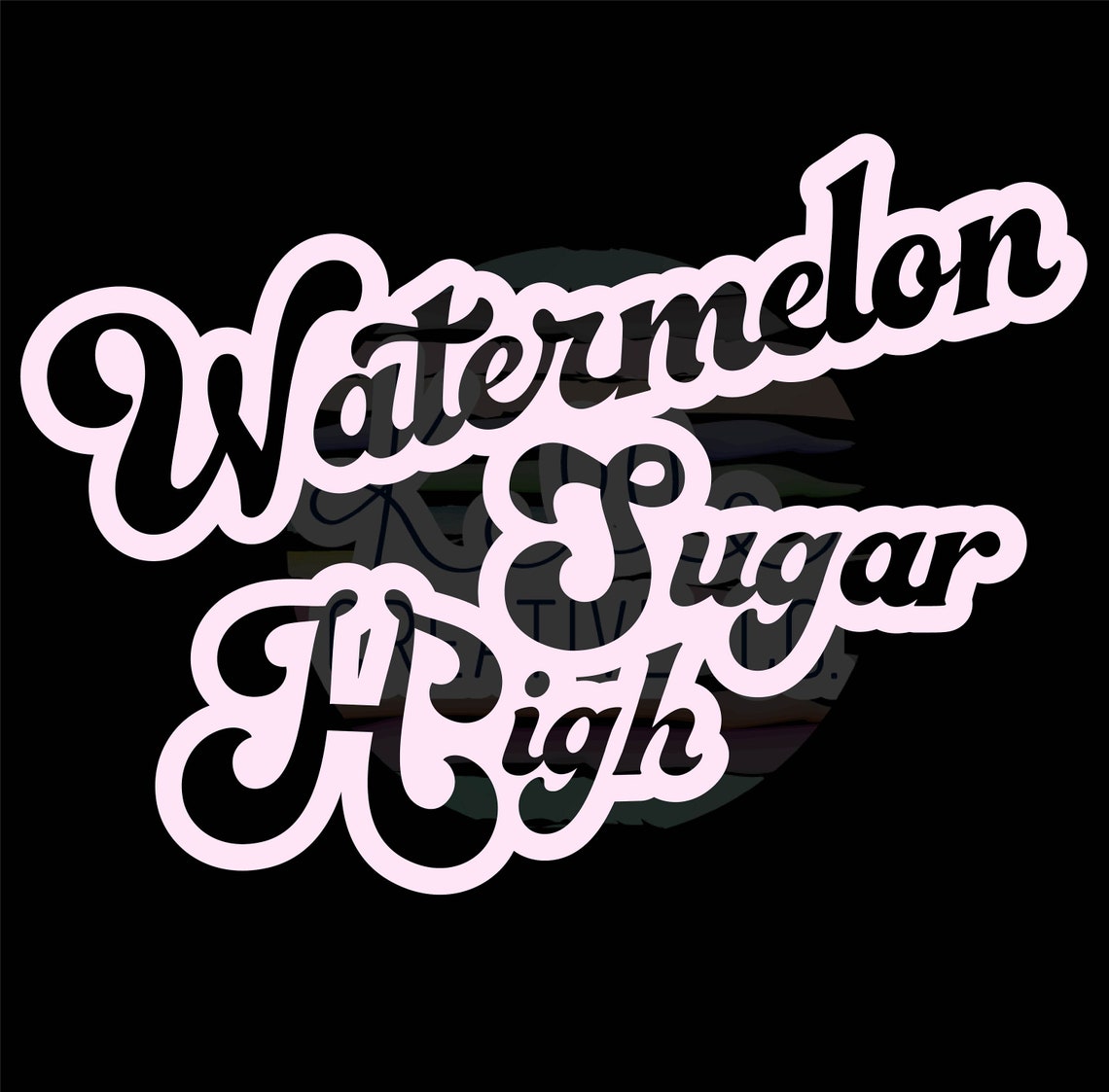 Retro Watermelon Sugar High Digital Graphic SVG | PNG | DXF | Jpeg - Etsy