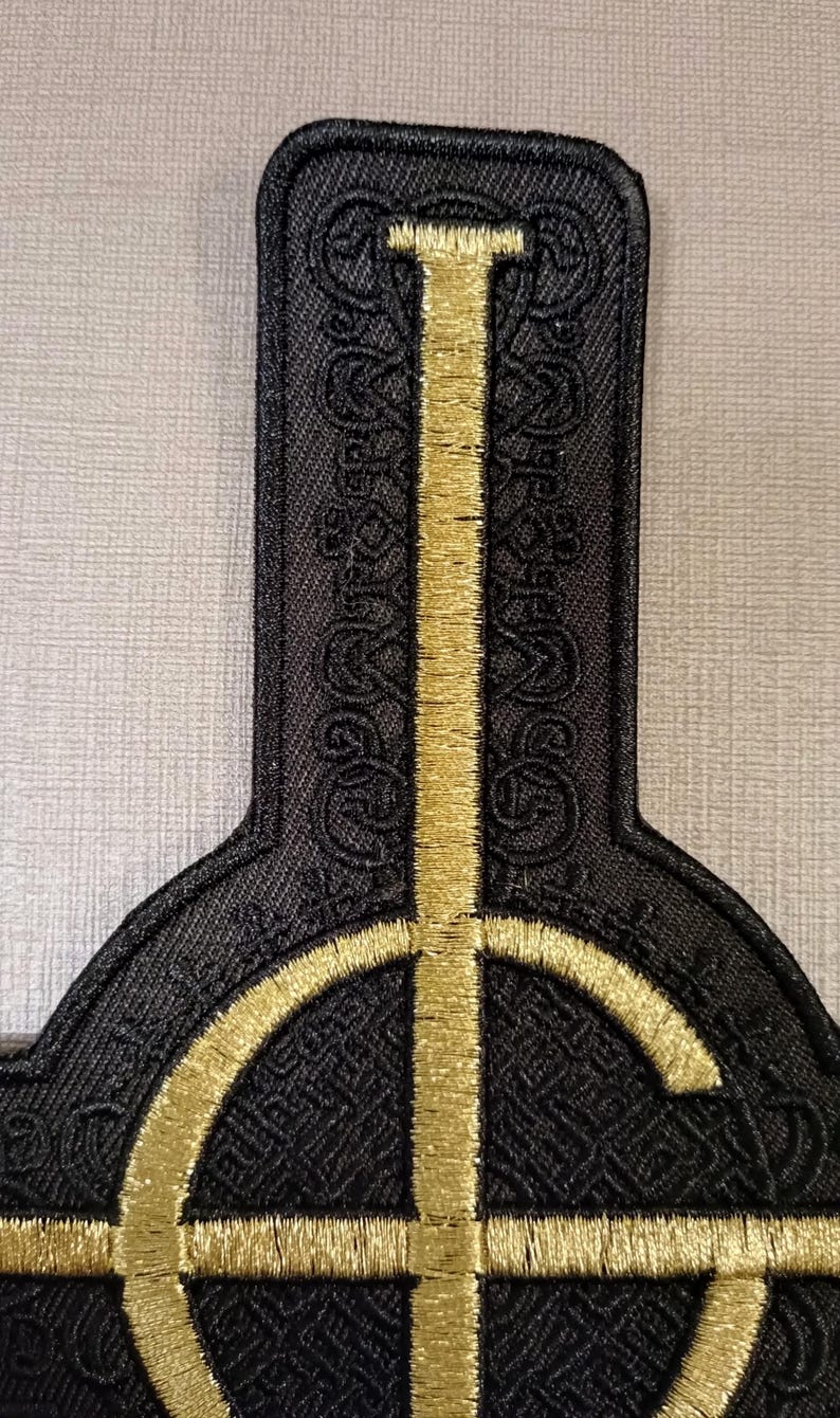 Ghost Band Patch: Papa Emeritus Grucifix, Golden Embroidery - Etsy