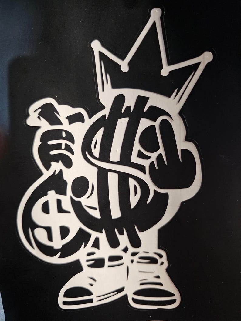 King Money Decal - Etsy