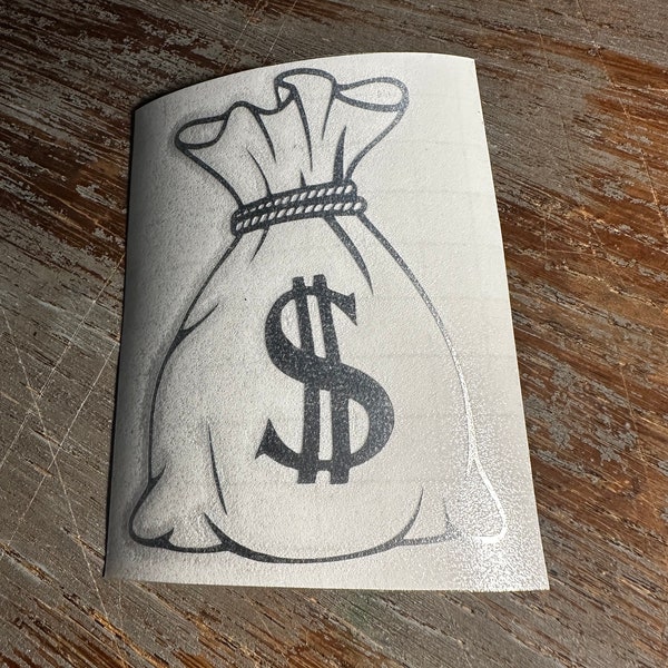 Money Bag Car Decal - Etsy
