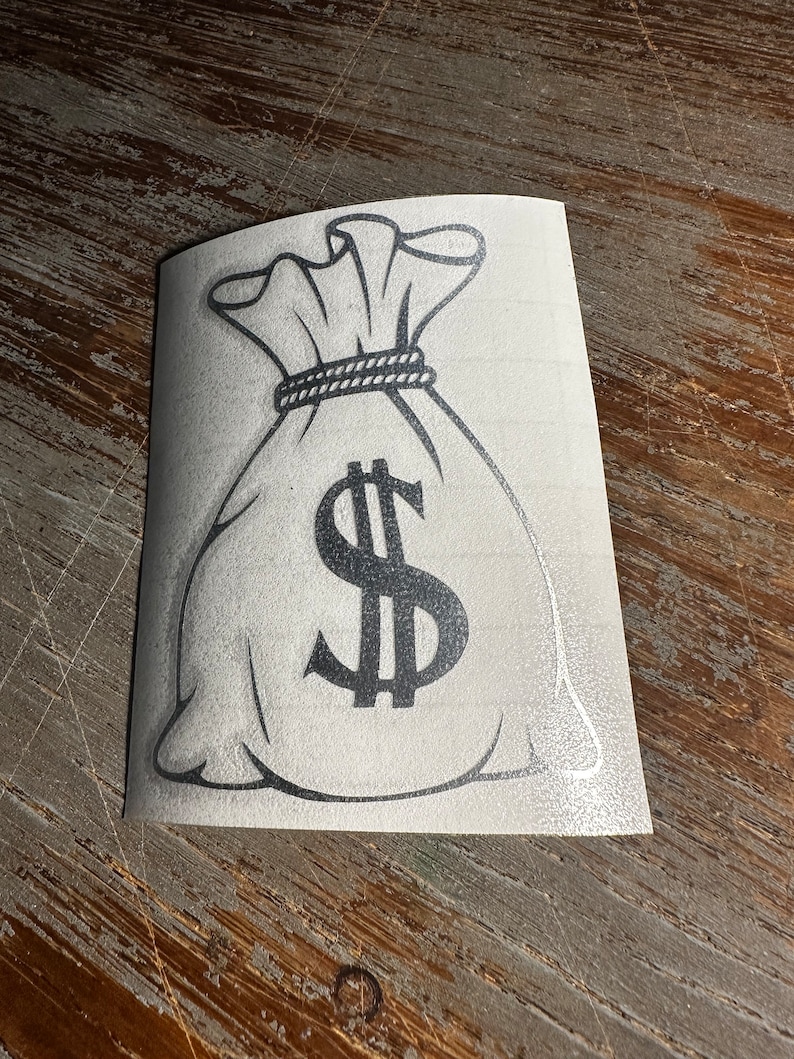 Money Bag Decal - Etsy