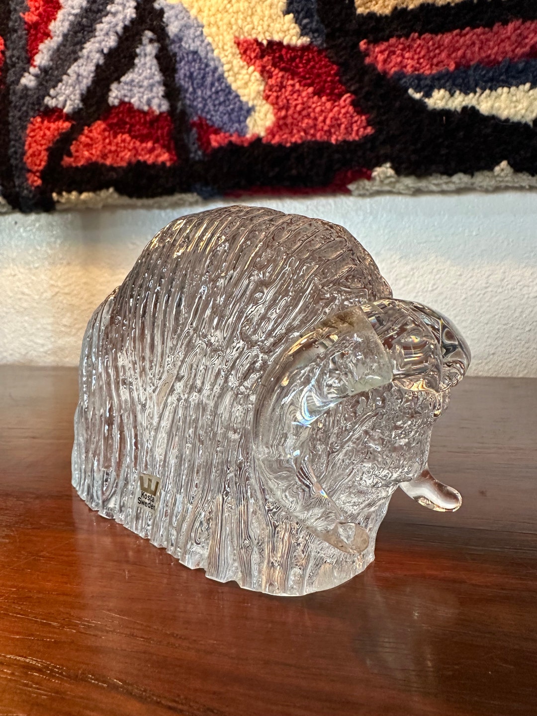 Kosta Boda Sweden Crystal Musk Ox Wooly Ox Göran Wärff Limited Edition ...
