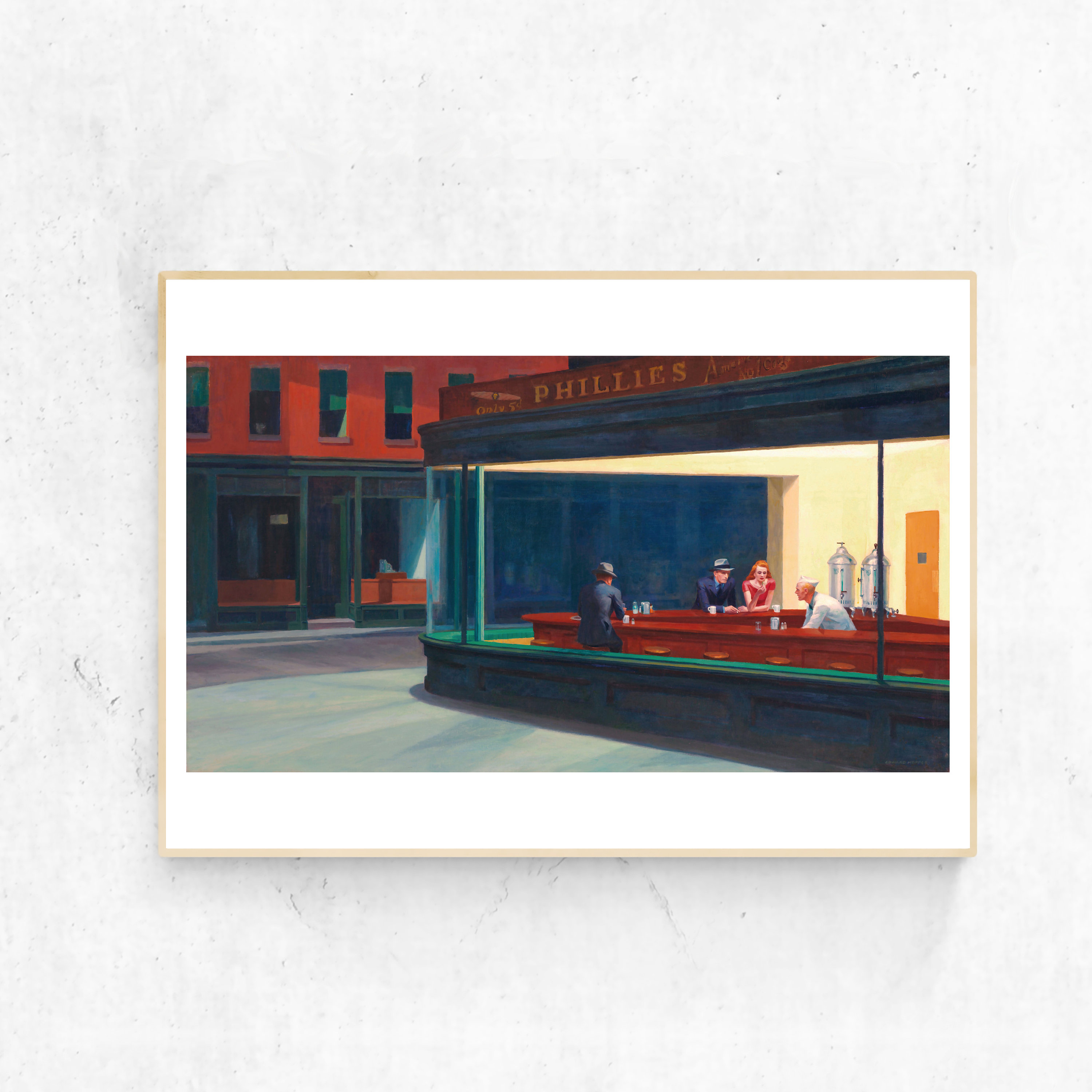 Nighthawks Edward Hopper High Resolution