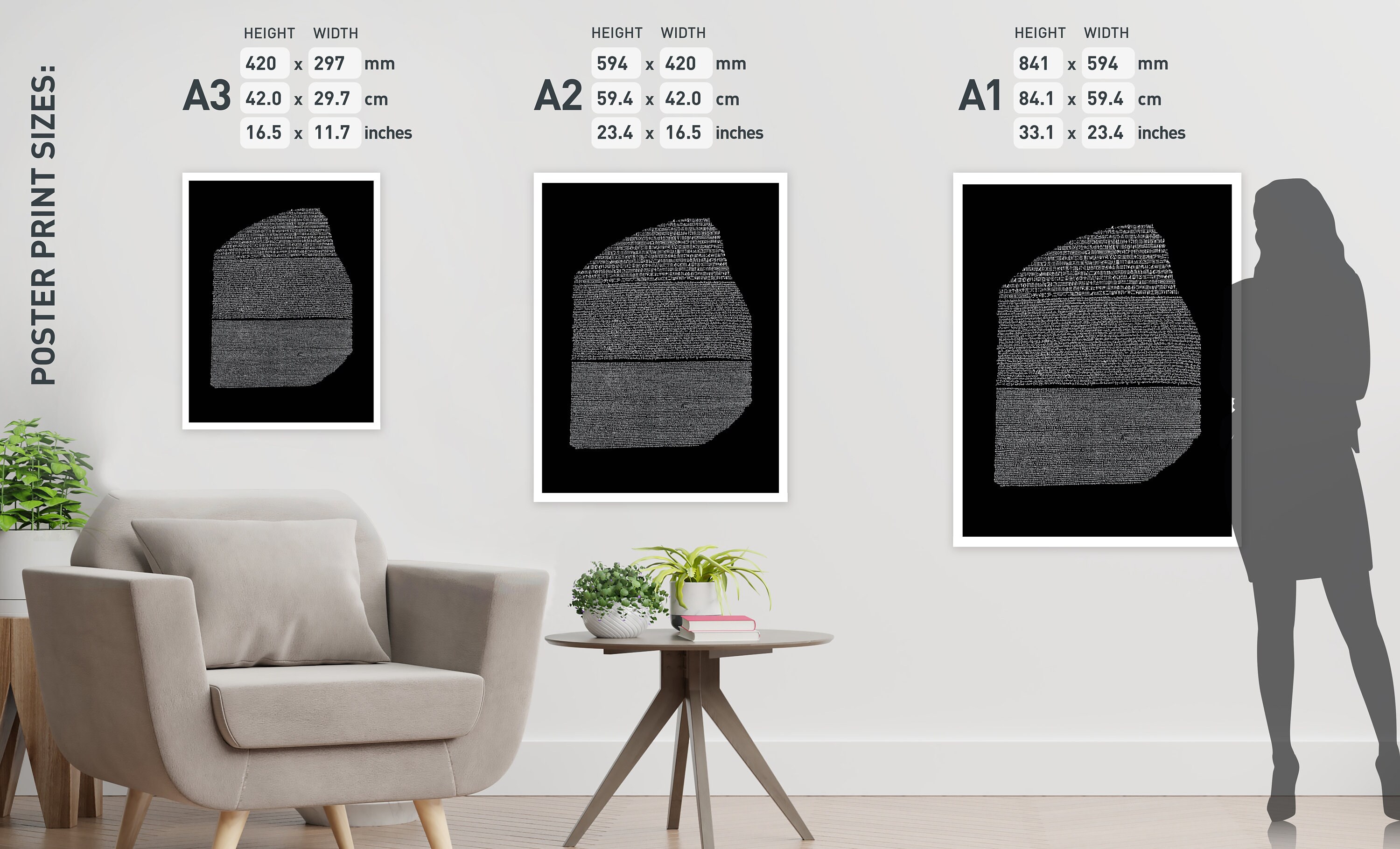 Rosetta Stone Poster Print: Egyptian Art From the British Museum - Etsy