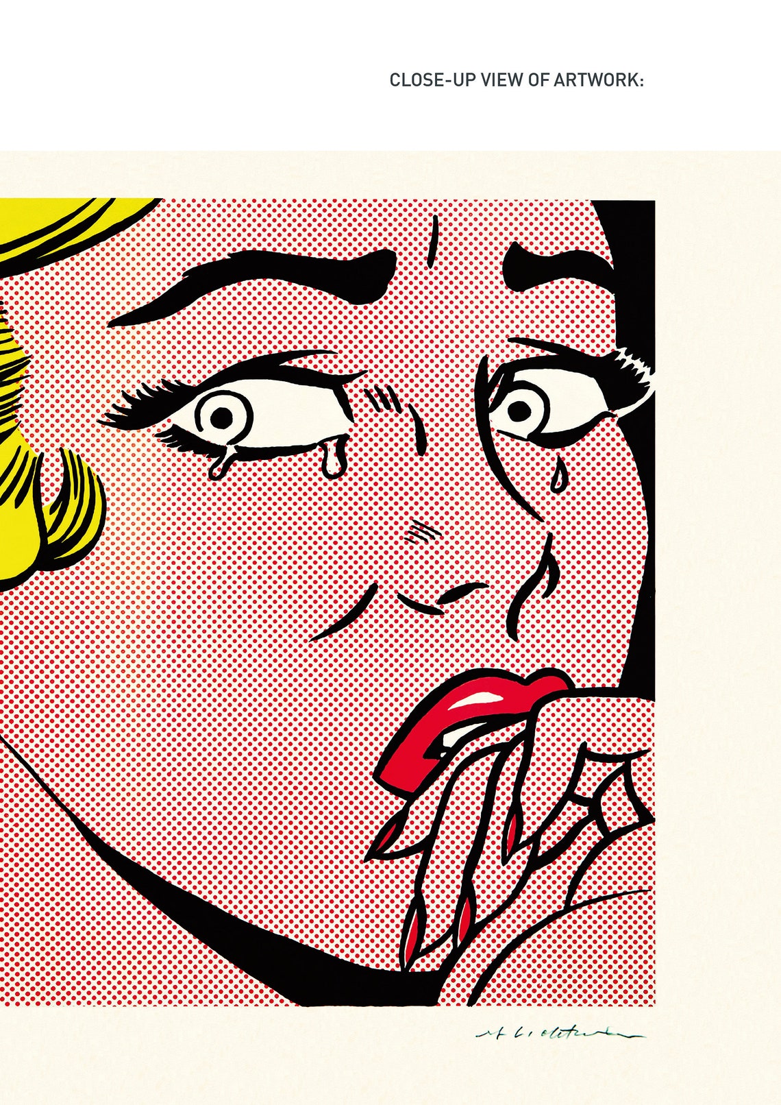 60s Pop Art Roy Lichtenstein Crying Girl 1963 Print With Etsy 60s Pop Art Roy Lichtenstein Crying Girl 1963 Print With Etsy