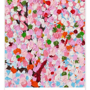 Jackson Pollock Style Art Print. Damien Hirst, Cherry Blossom Tree. A4 ...
