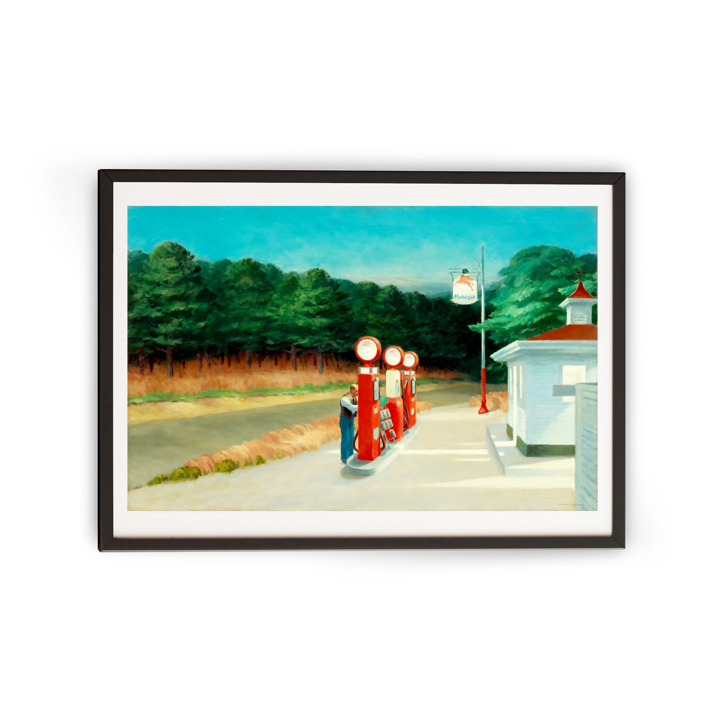 Edward Hopper 'gas' Poster Print: Enhanced Colors, Vintage Art - Etsy UK