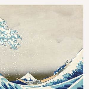 Hokusai Print. the Great Wave off Kanagawa – 1830, Japan. Museum ...
