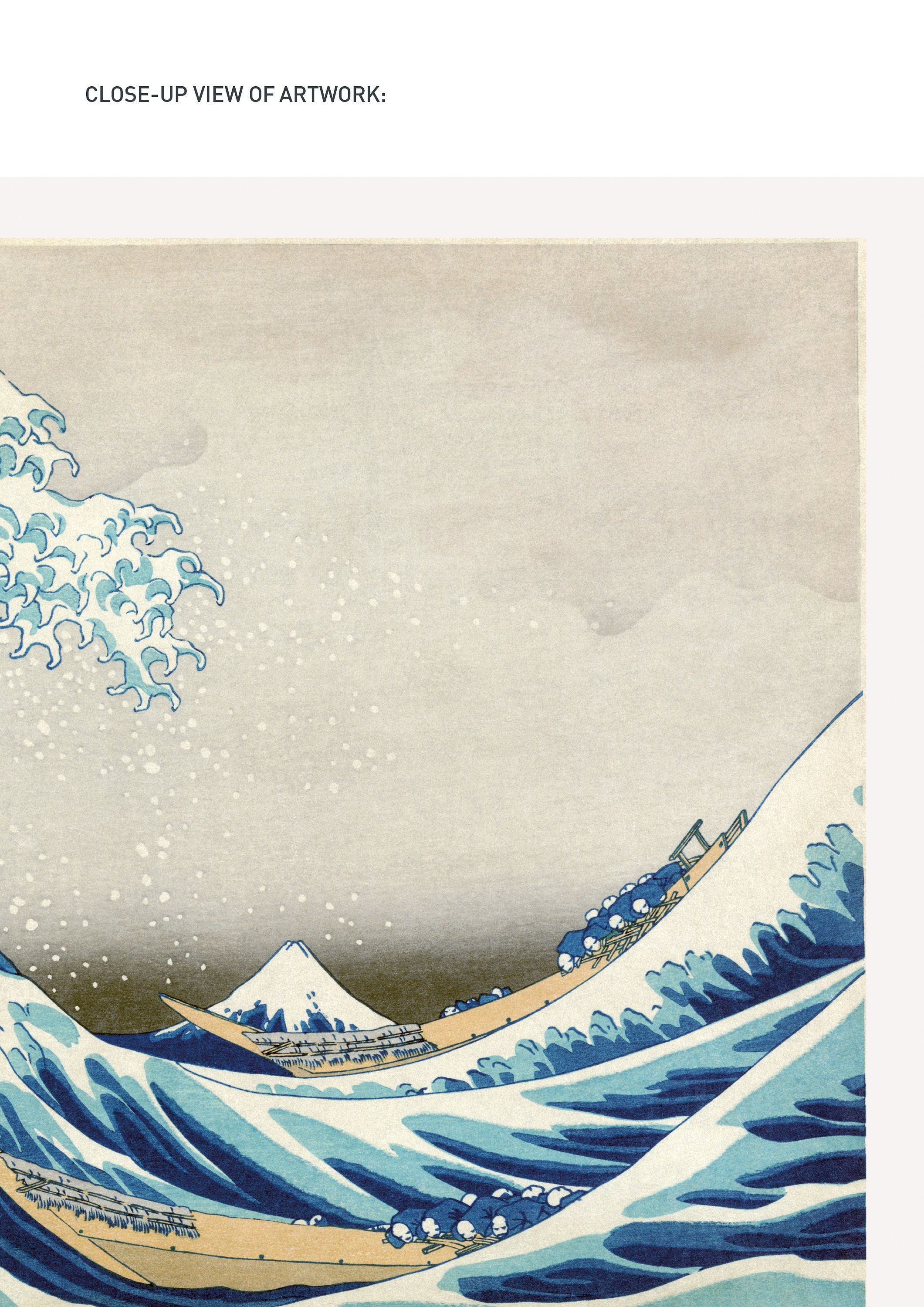 Hokusai Druck. Die Große Welle vor Kanagawa – 1830, Japan ...