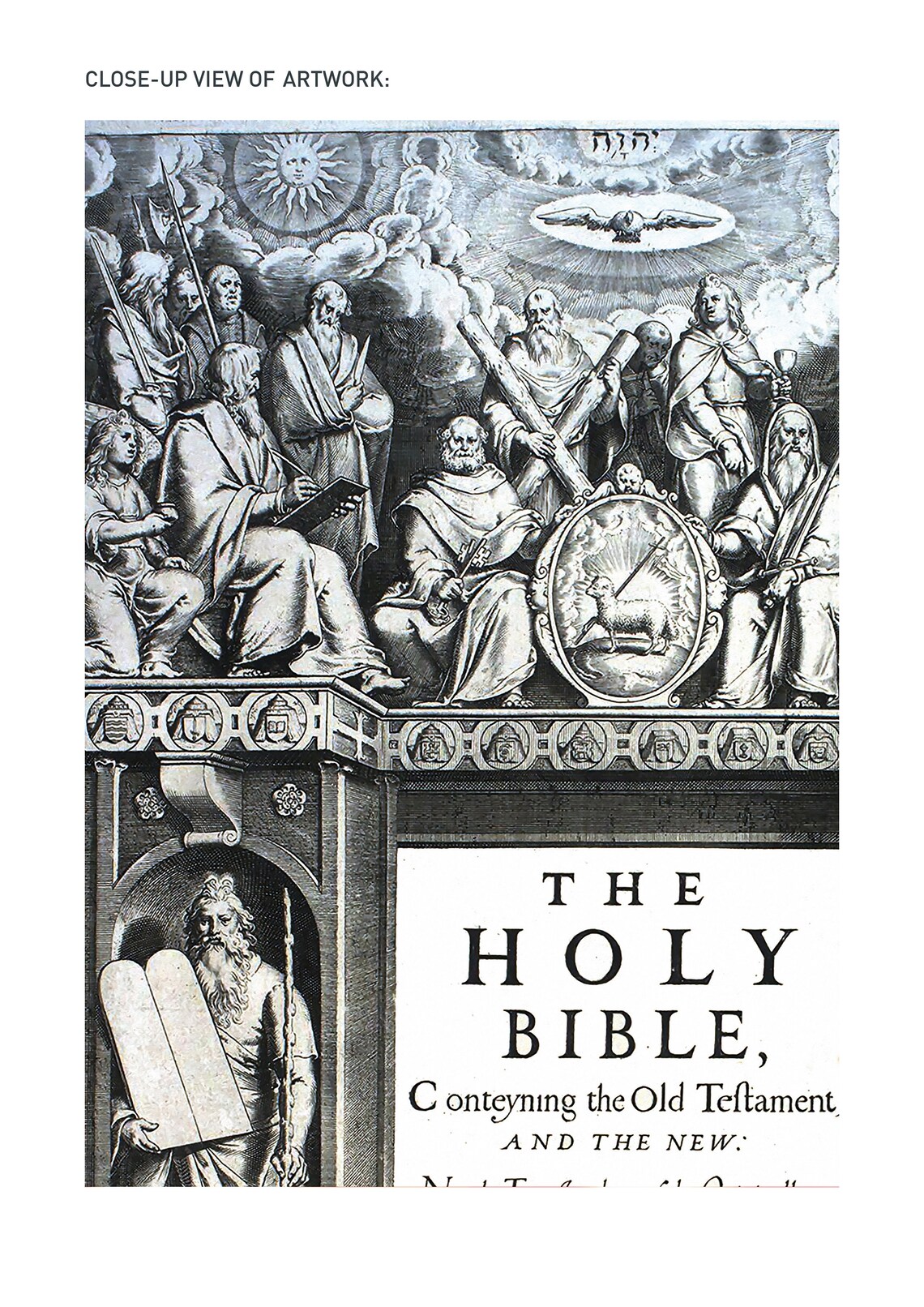 The King James Bible of 1611, Frontispiece or Preface Poster ...