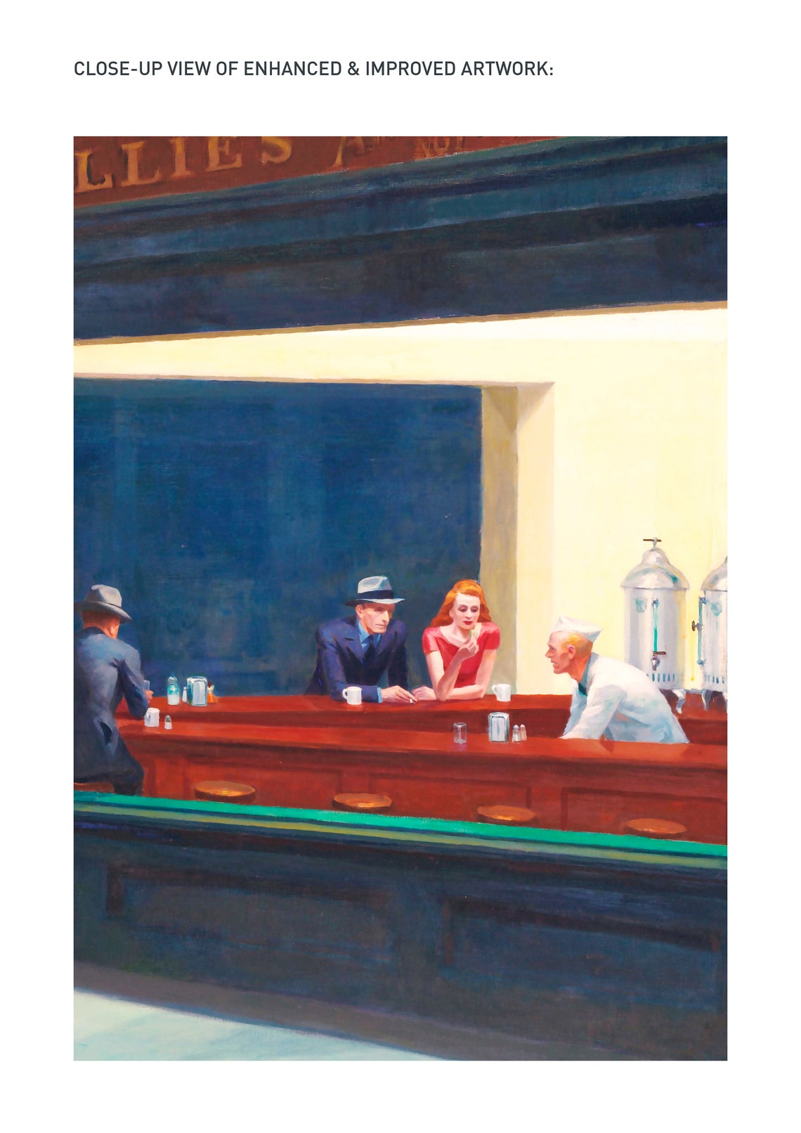 Edward Hopper, Nighthawks, From 1942, Poster Prints. Museum Quality and ...