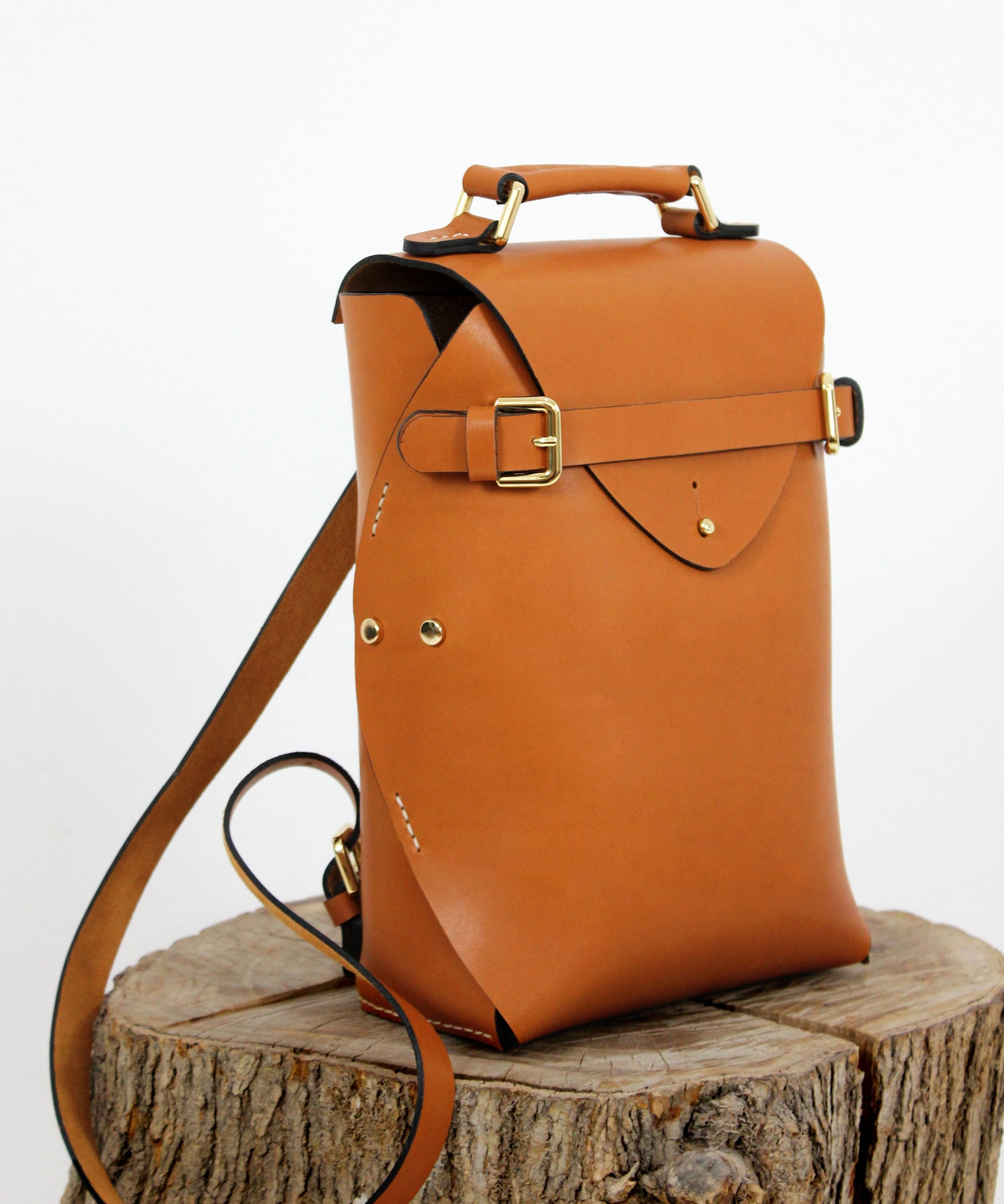 Genuine Leather Backpack Handmade Leather Bag Leather - Etsy